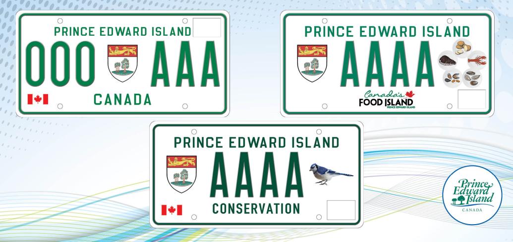 Province unveils new license plates | Government of Prince Edward Island