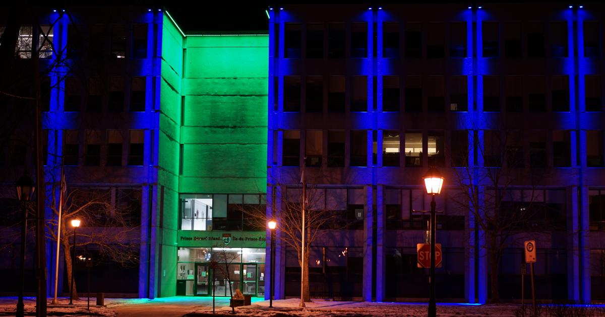 Lights at Shaw Building | Government of Prince Edward Island
